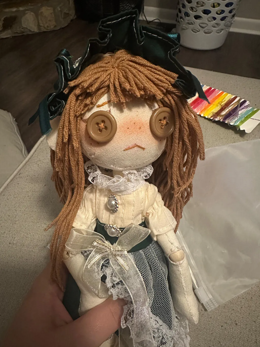 DIY Button-Eyed Doll Kit 2.0 (Milk Cotton Fine Yarn) – Button Eyes Dolls