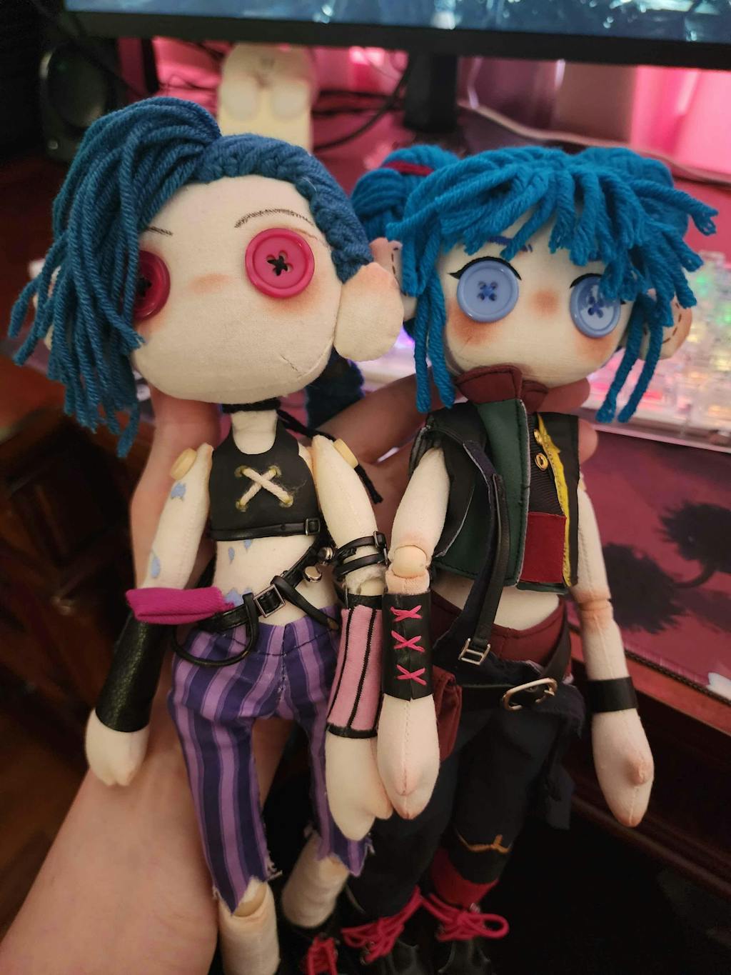 Jinx--Handmade doll – Button Eyes Dolls