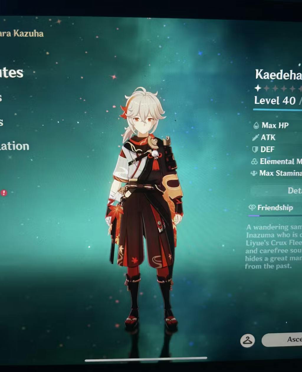 Kaedehara Kazuha Account: Cheap AR20 Genshin Starter Account