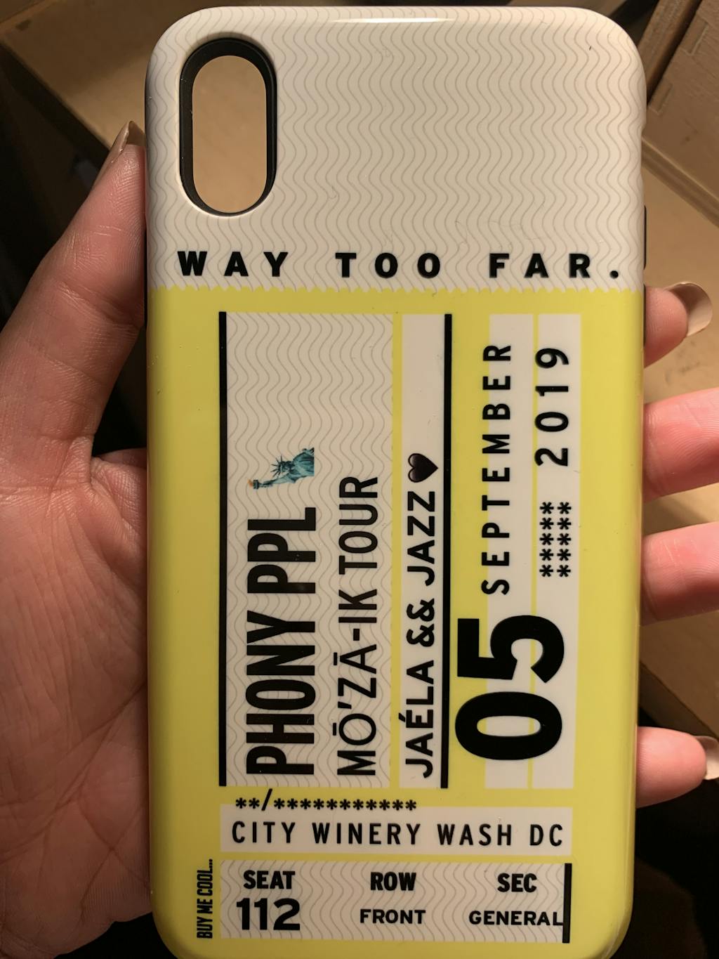 Concert Stub - Custom - Phone Case – buymecool