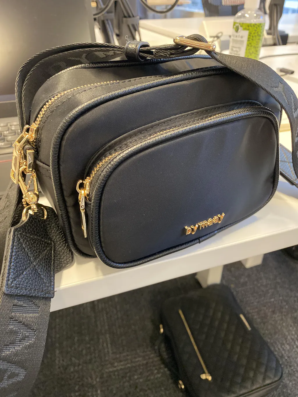 Premium Black Crossbody Bag + Gold Hardware & Eco-Friendly | Bymaay ...