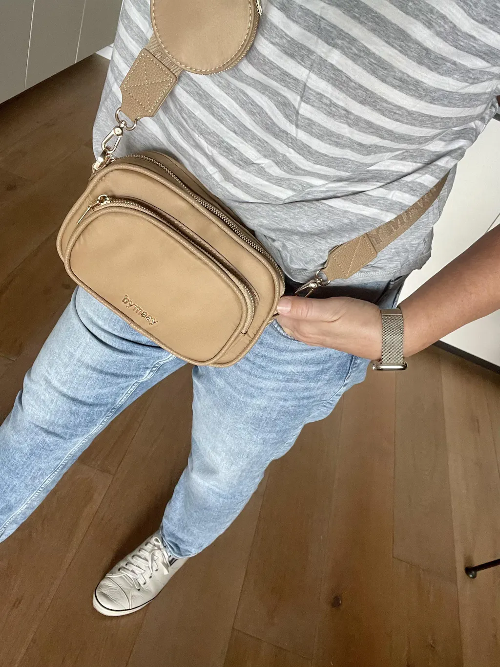 Tan Eco-Friendly Crossbody Bag | Versatile & Stylish | Bymaay – bymaay