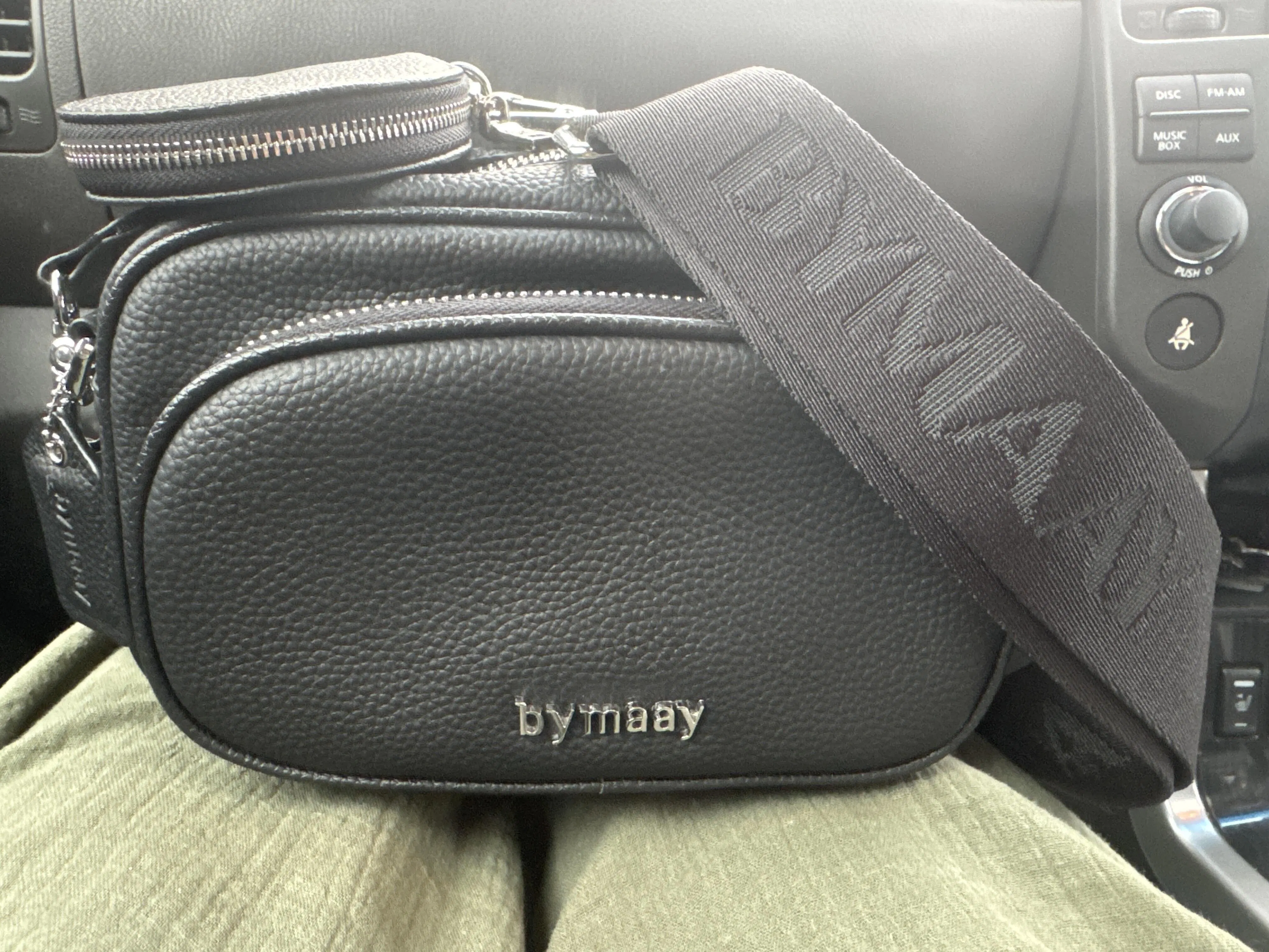 Aly Black Leather (Silver) – bymaay