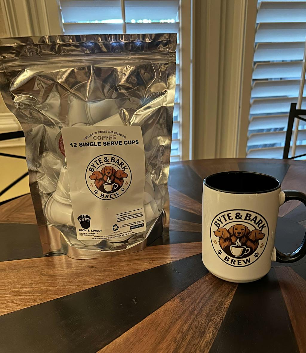 Byte & Bark Brew Coffee Mugs - 11oz and 15oz