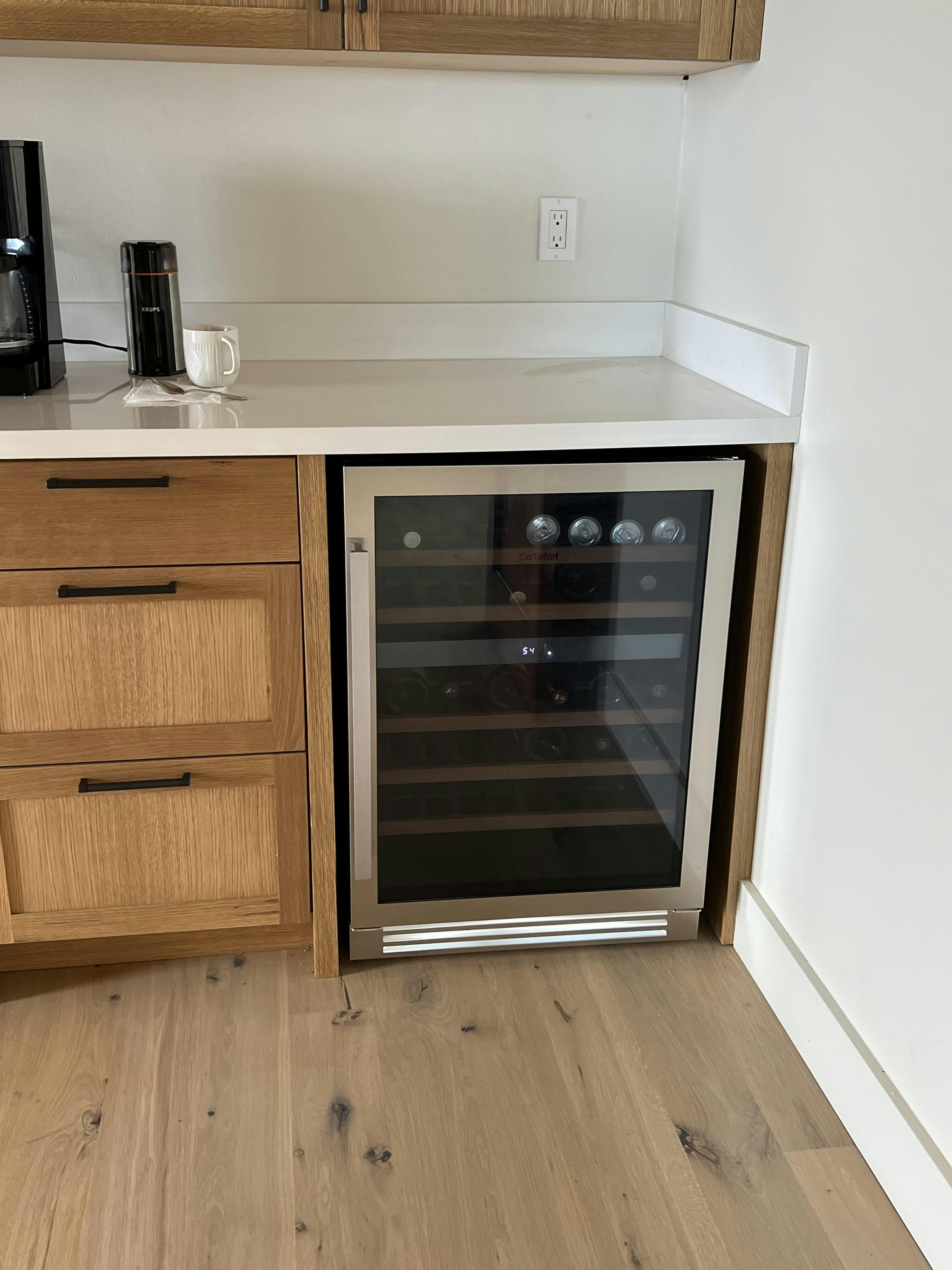 Ca'Lefort 24” Freestanding & Built-in 46 Bottle Dual Zone Wine Fridge