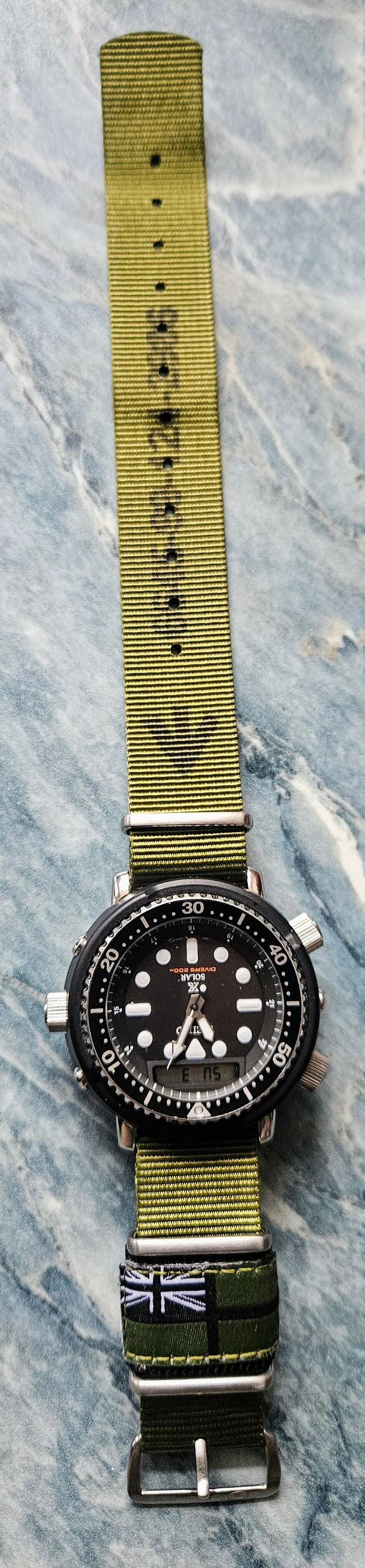 Broad Arrow and NSN Stamp for Watch Straps