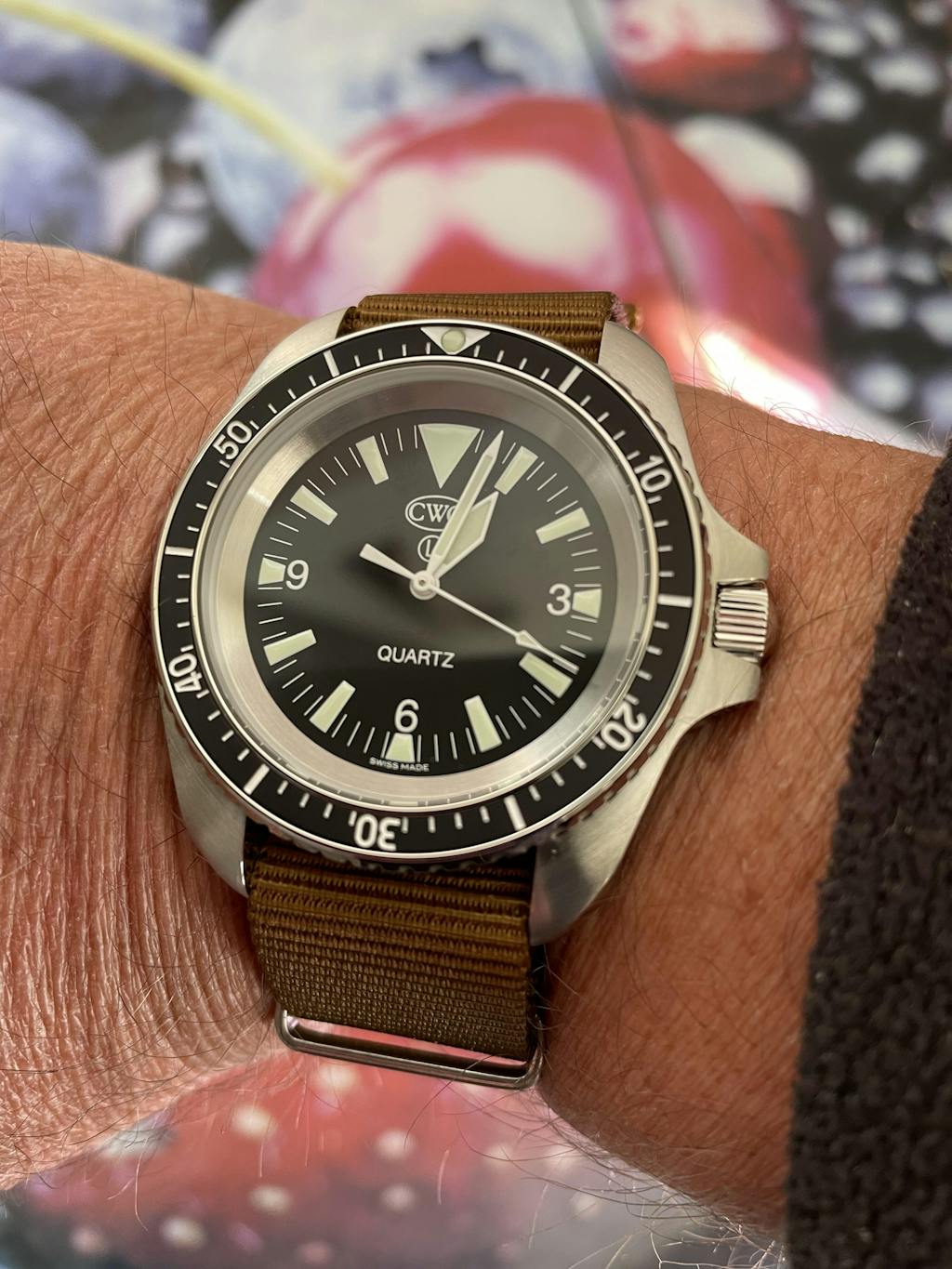 CWC RN Quartz Divers Watch Mk.2, Matte Top (RN300-MT QS120)