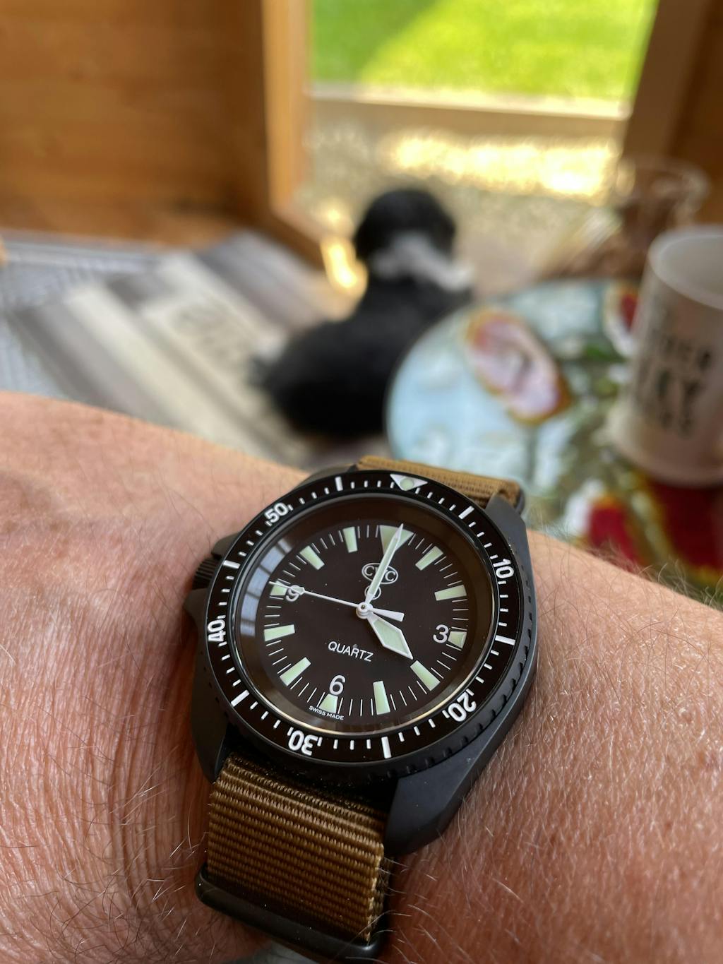 CWC Quartz Divers Watch Mk.2 SBS No Date, Black (SF300 QS120)