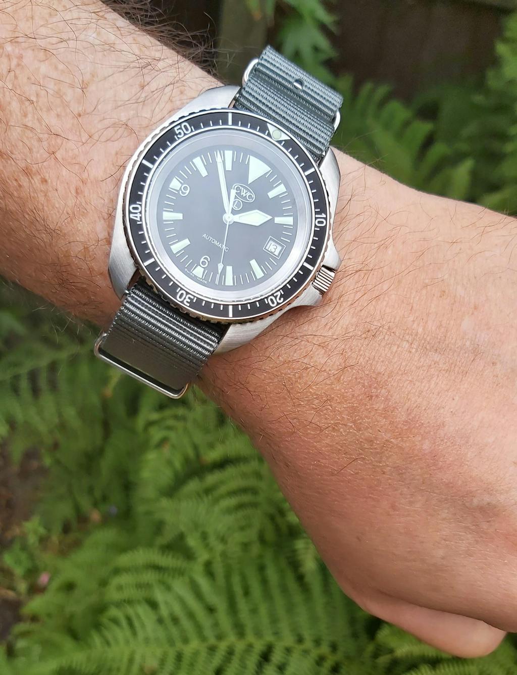 CWC RN Automatic Divers Watch Mk.2 with Date, Stainless Steel (RN300-M