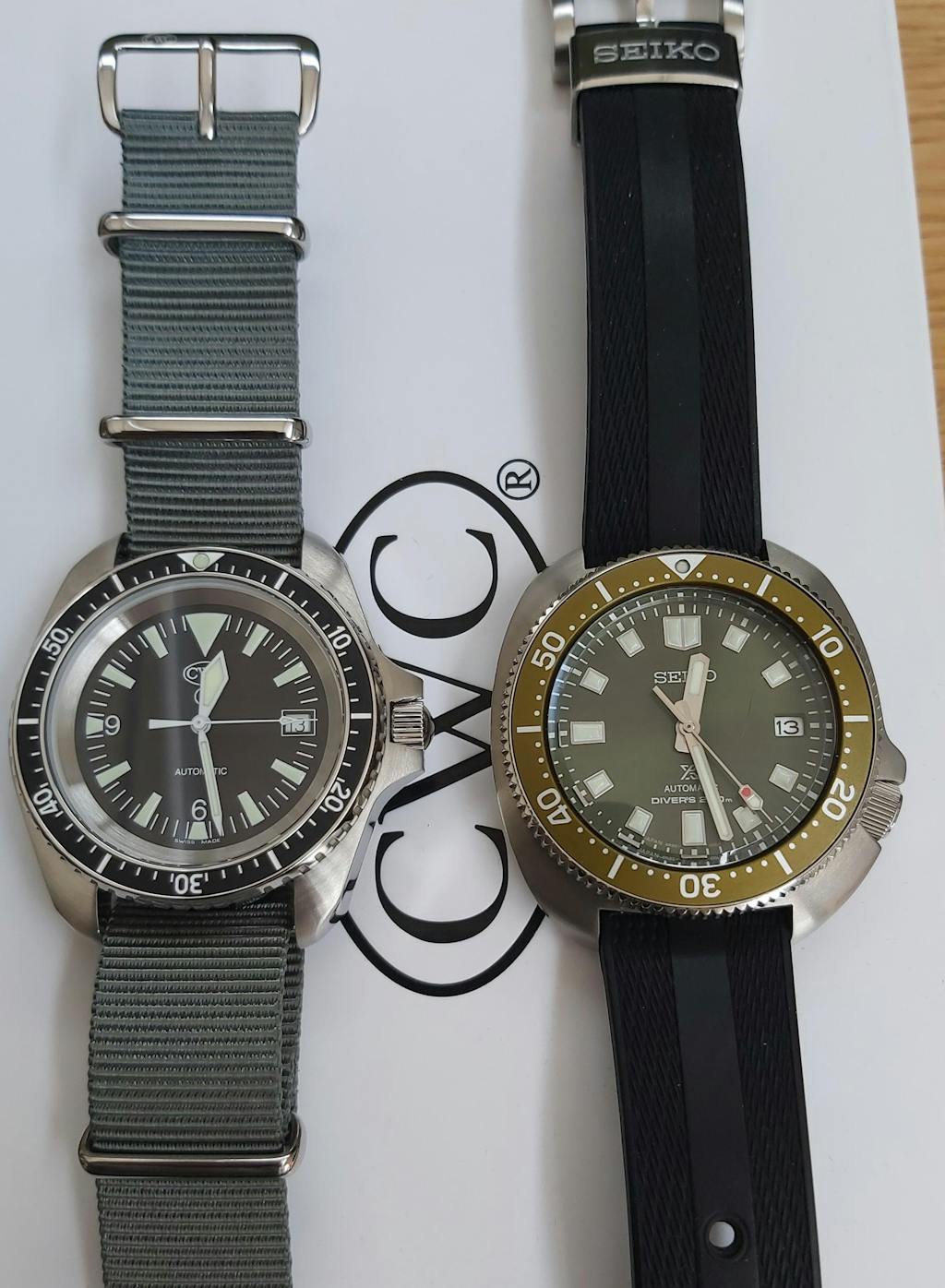 CWC RN Automatic Divers Watch Mk.2 with Date, Stainless Steel (RN300-M