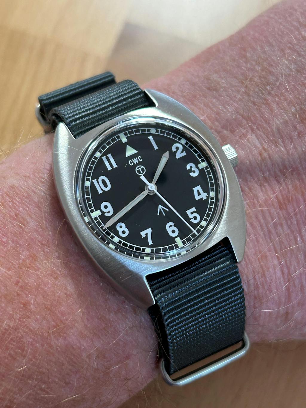 CWC Mechanical Auto General Service Watch 1970s Spec