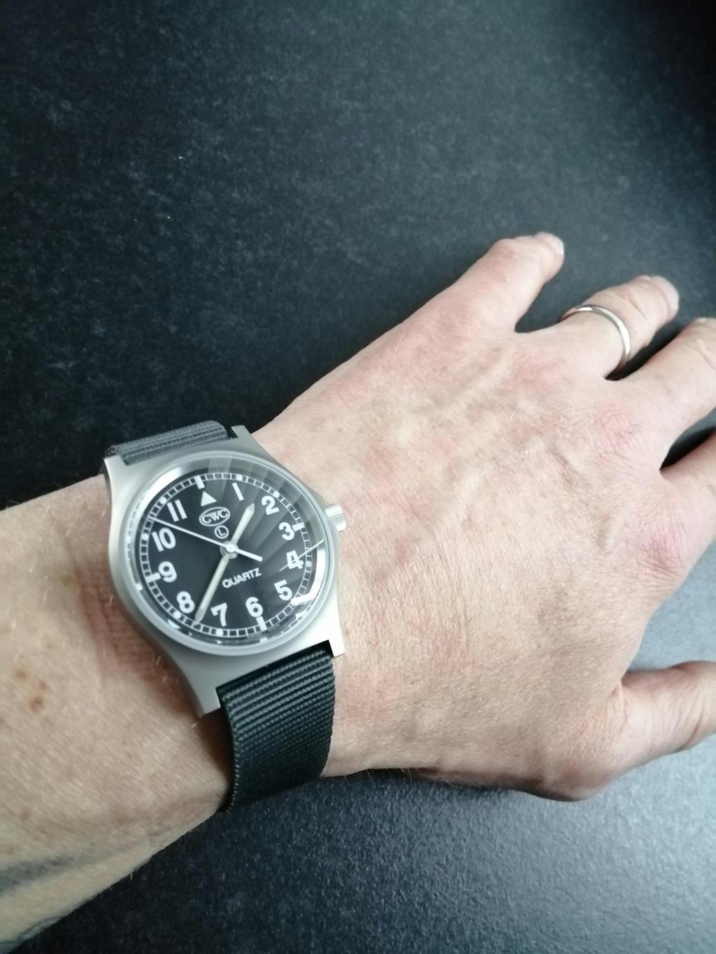 CWC GS Sapphire Watch, Stainless Steel with Black Dial