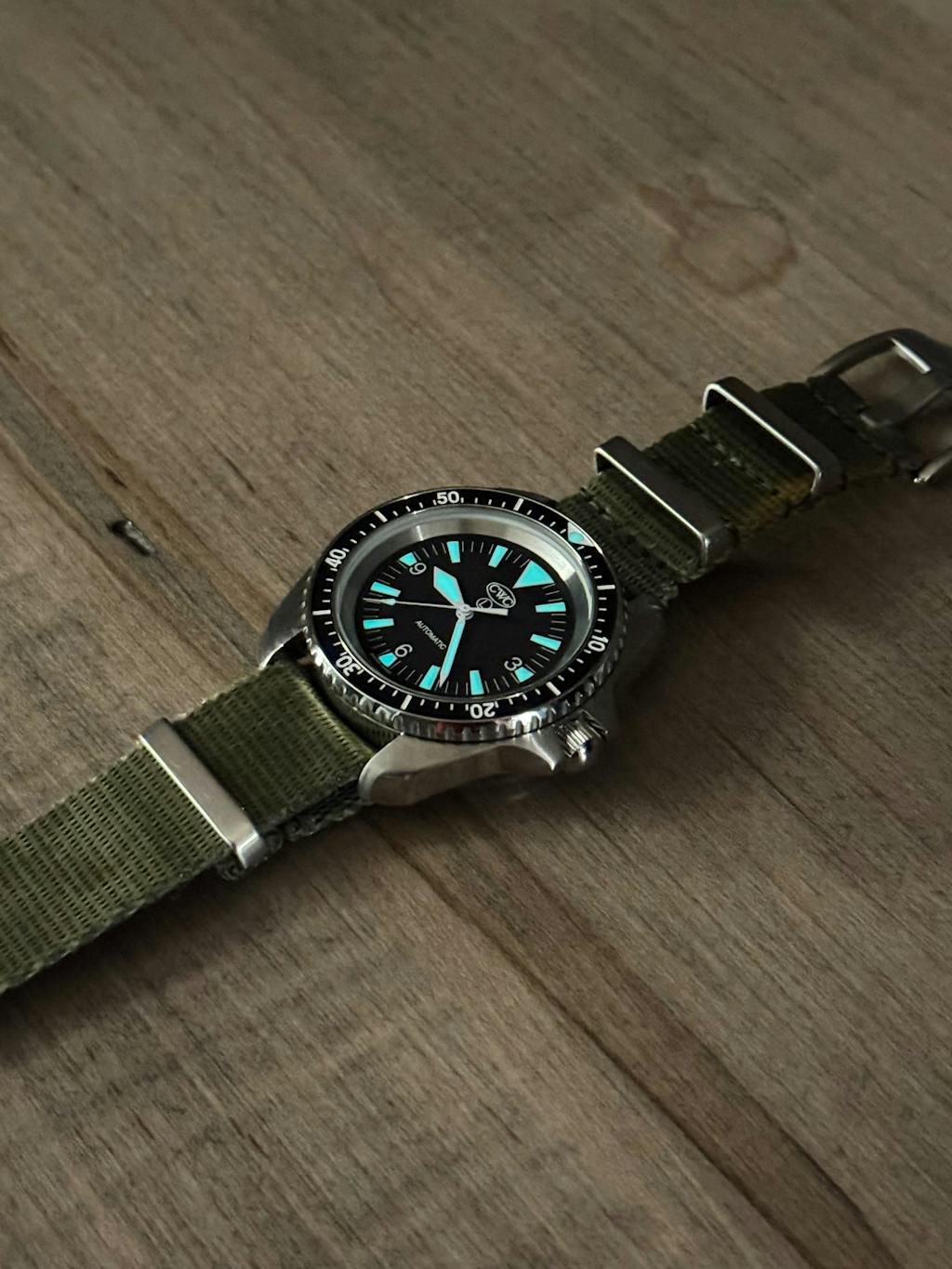 CWC RN Automatic Divers Watch Mk.2, Stainless Steel (RN300-MT AS120)