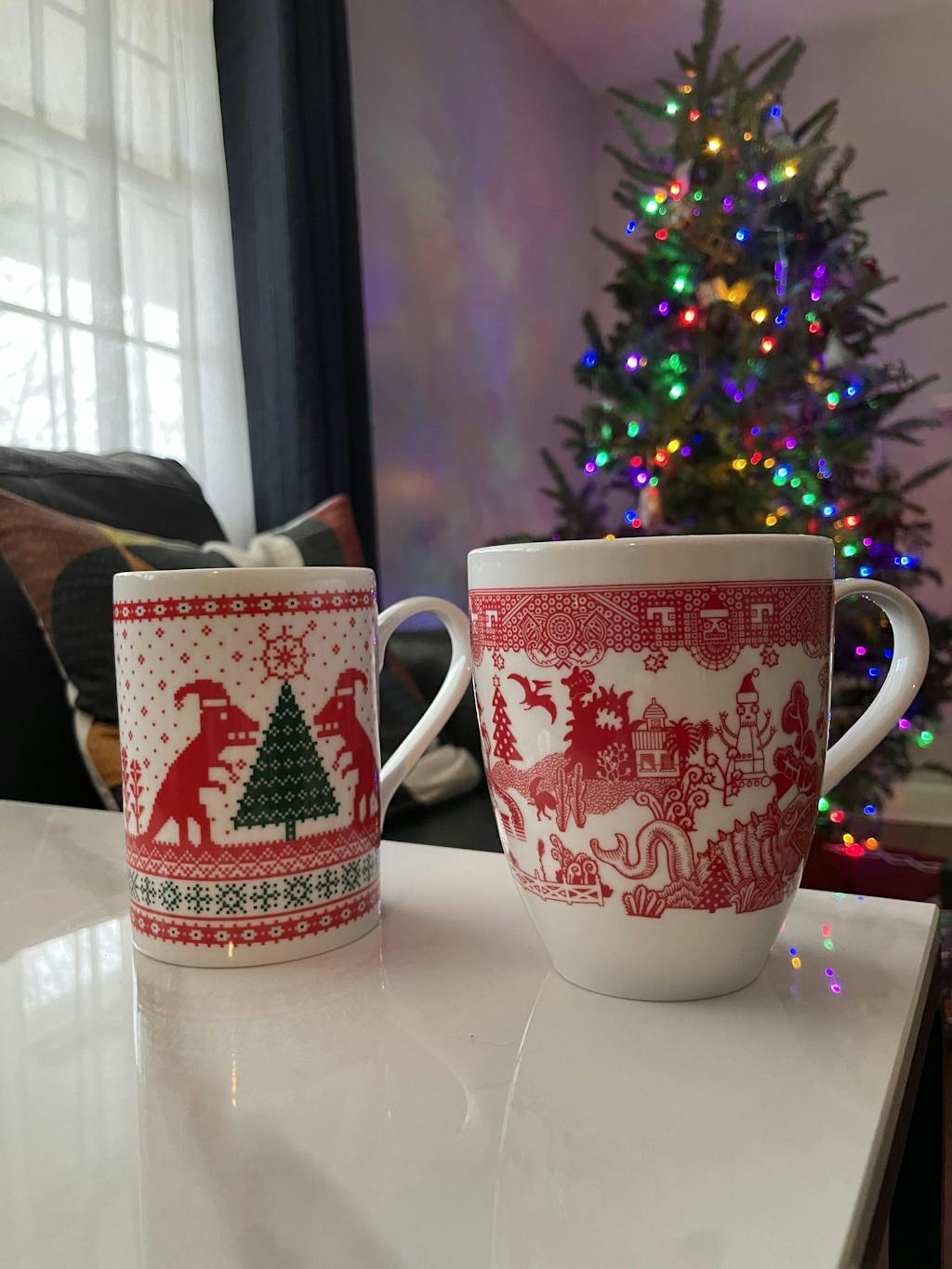 Prehistoric Christmas Mugs (2-Pack) - Calamityware®