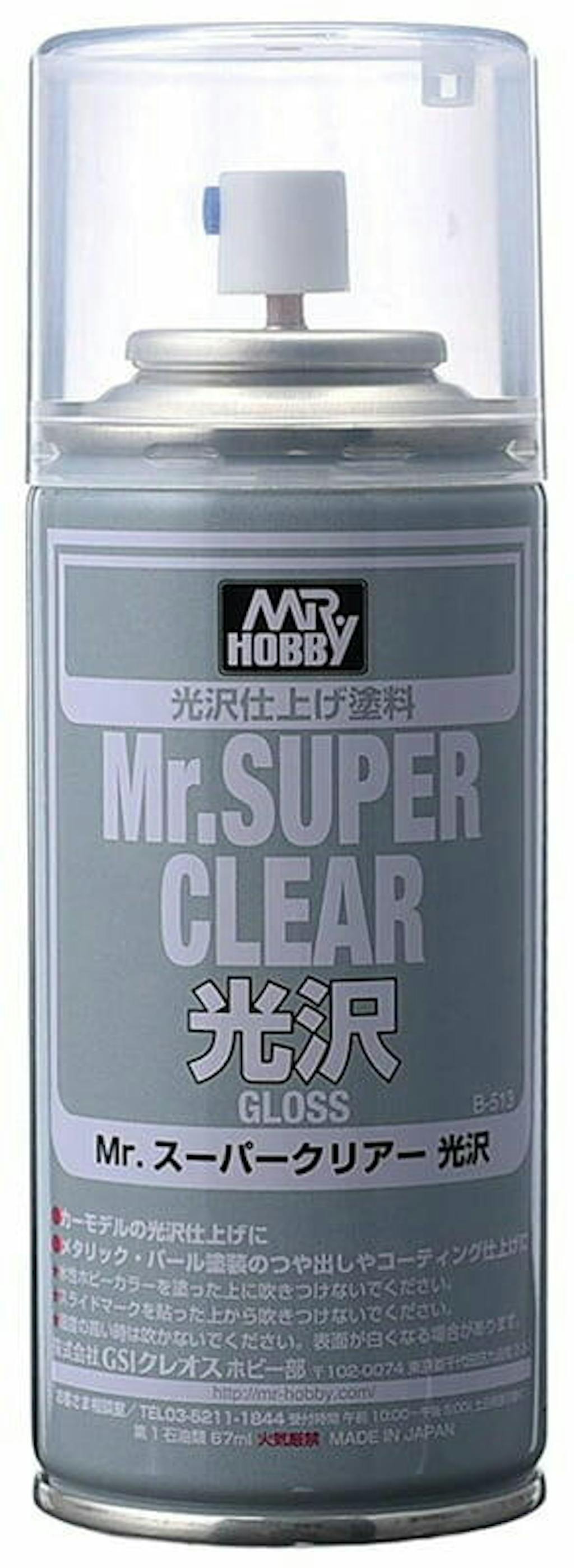 Mr Super Clear Gloss Spray B513 • Canada's largest selection of model ...