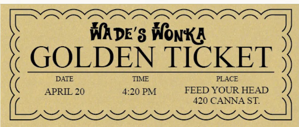 Willy Wonka Golden Tickets for Candy Bars – Candy Wrapper Store