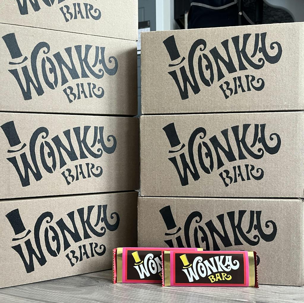 Printable Wonka Bar Wrapper and Golden Ticket – Candy Wrapper Store