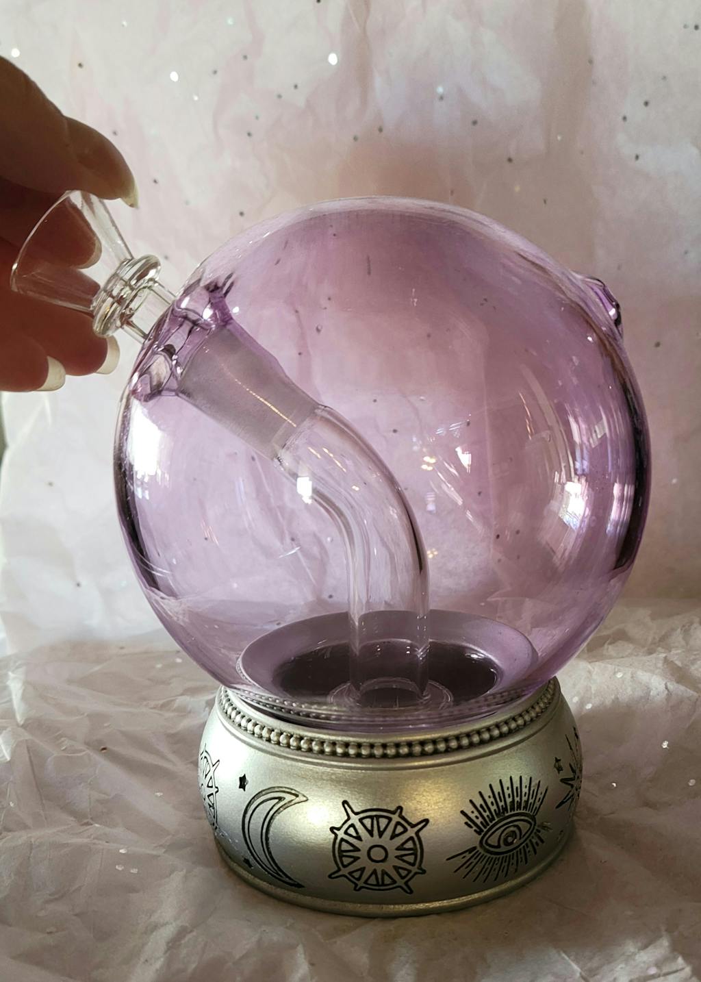 PURPLE CRYSTAL BALL BONG – Canna Style