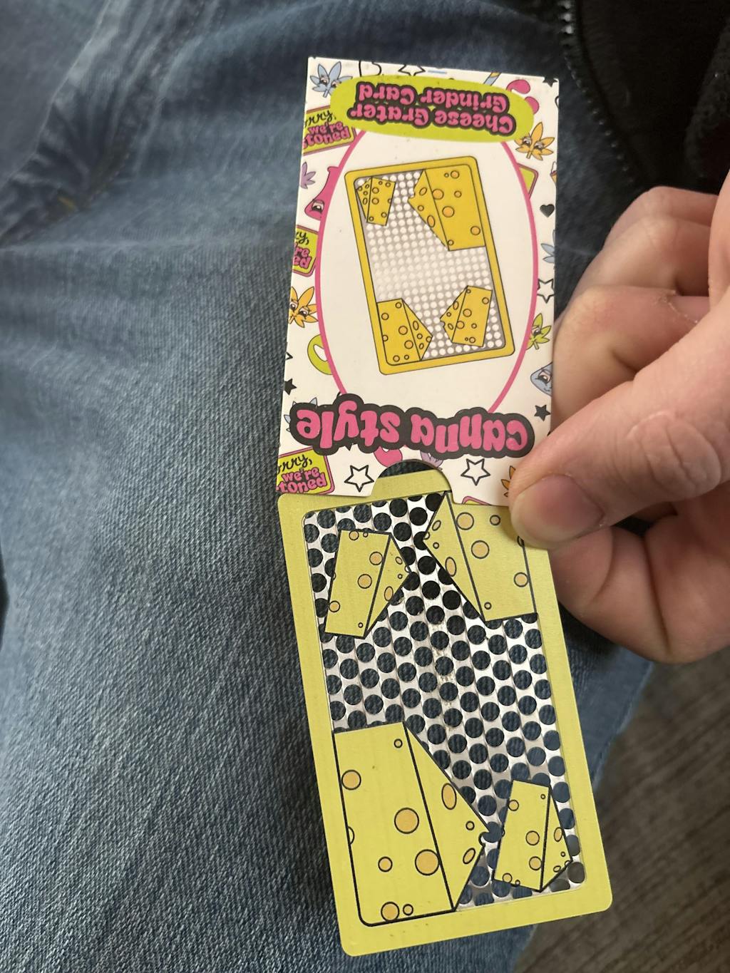 CHEESE GRATER GRINDER CARD