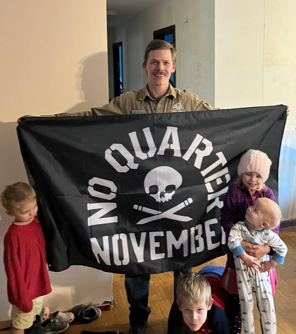 No Quarter November Flag (Limited Edition) – Canon Press