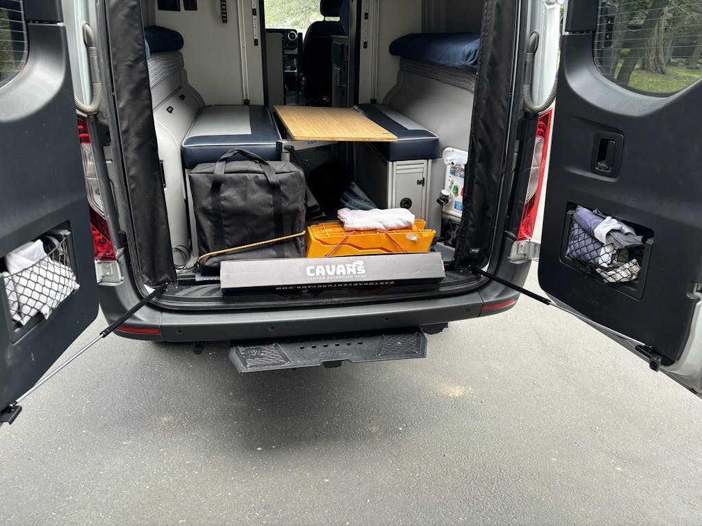 STOP-STAY™ Door Safety System - Sprinter Van Rear Door Gas Struts