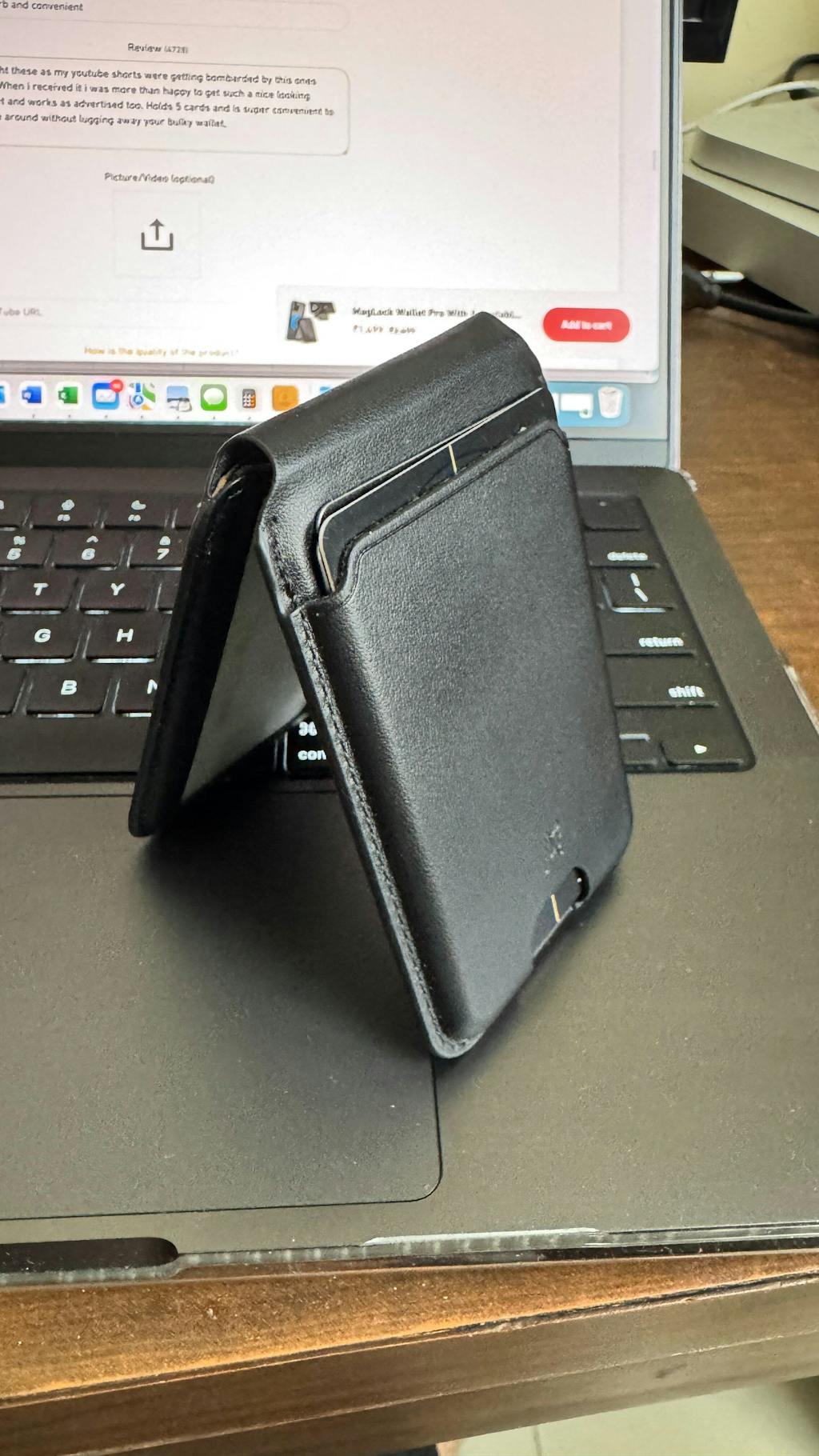 MagLock Wallet with Grip & Stand Compatible with Magsafe for iPhone