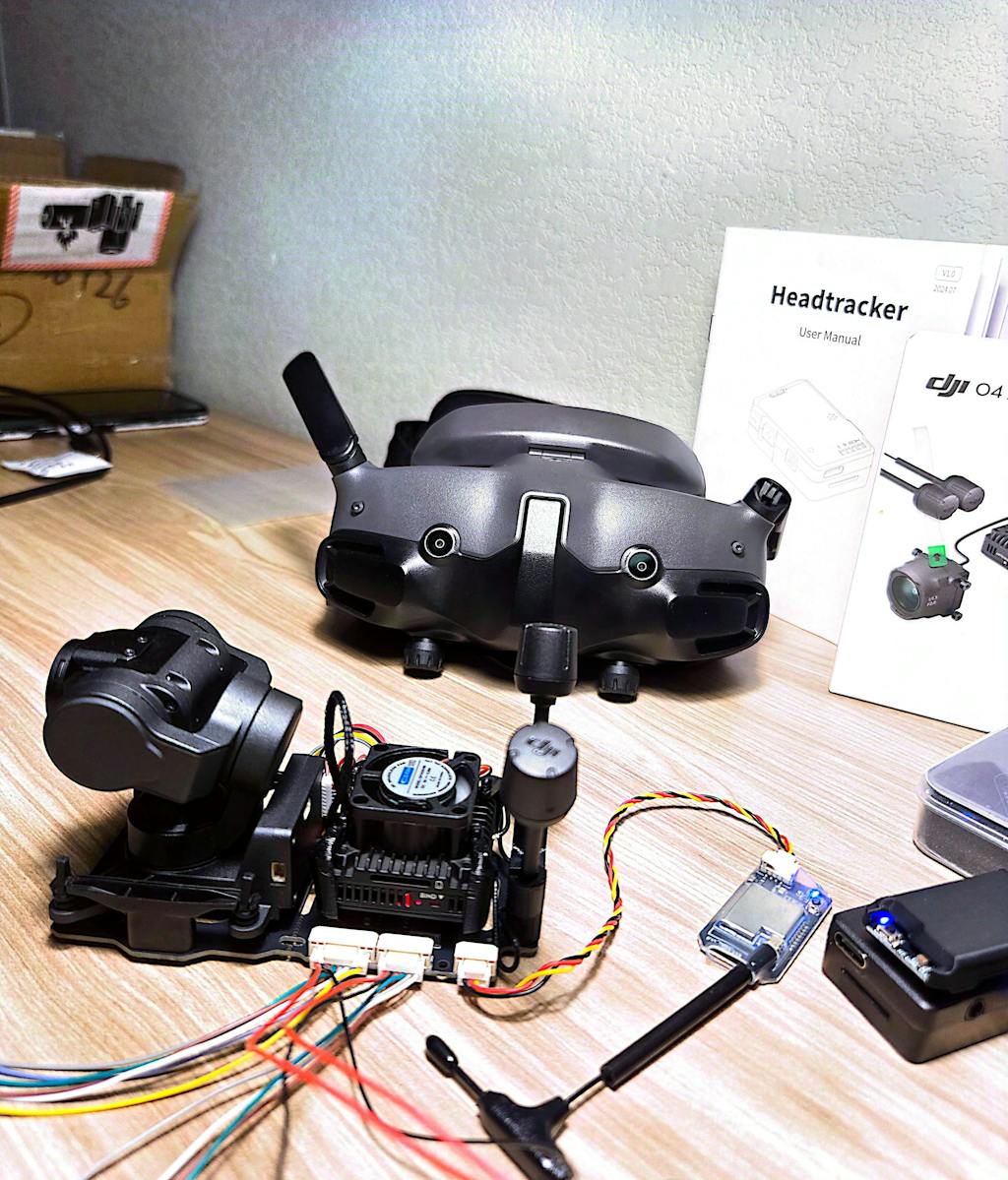 C-20T 3-Axis FPV Gimbal - Head Tracking, 46g, DJI O3/O4pro Compatible ...