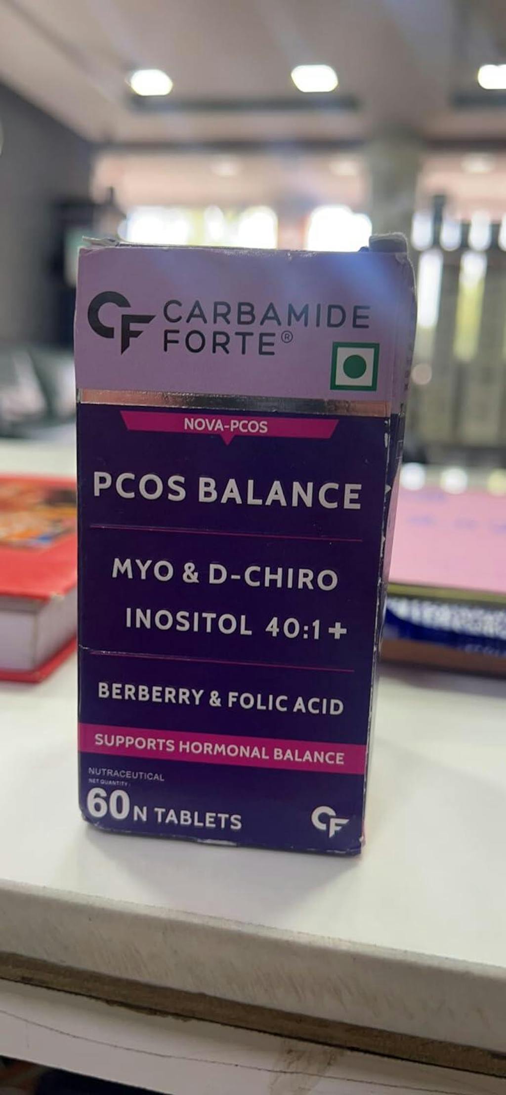 Carbamide Forte PCOS Supplement - 40:1 Ratio 2000mg Myo-Inositol to 50