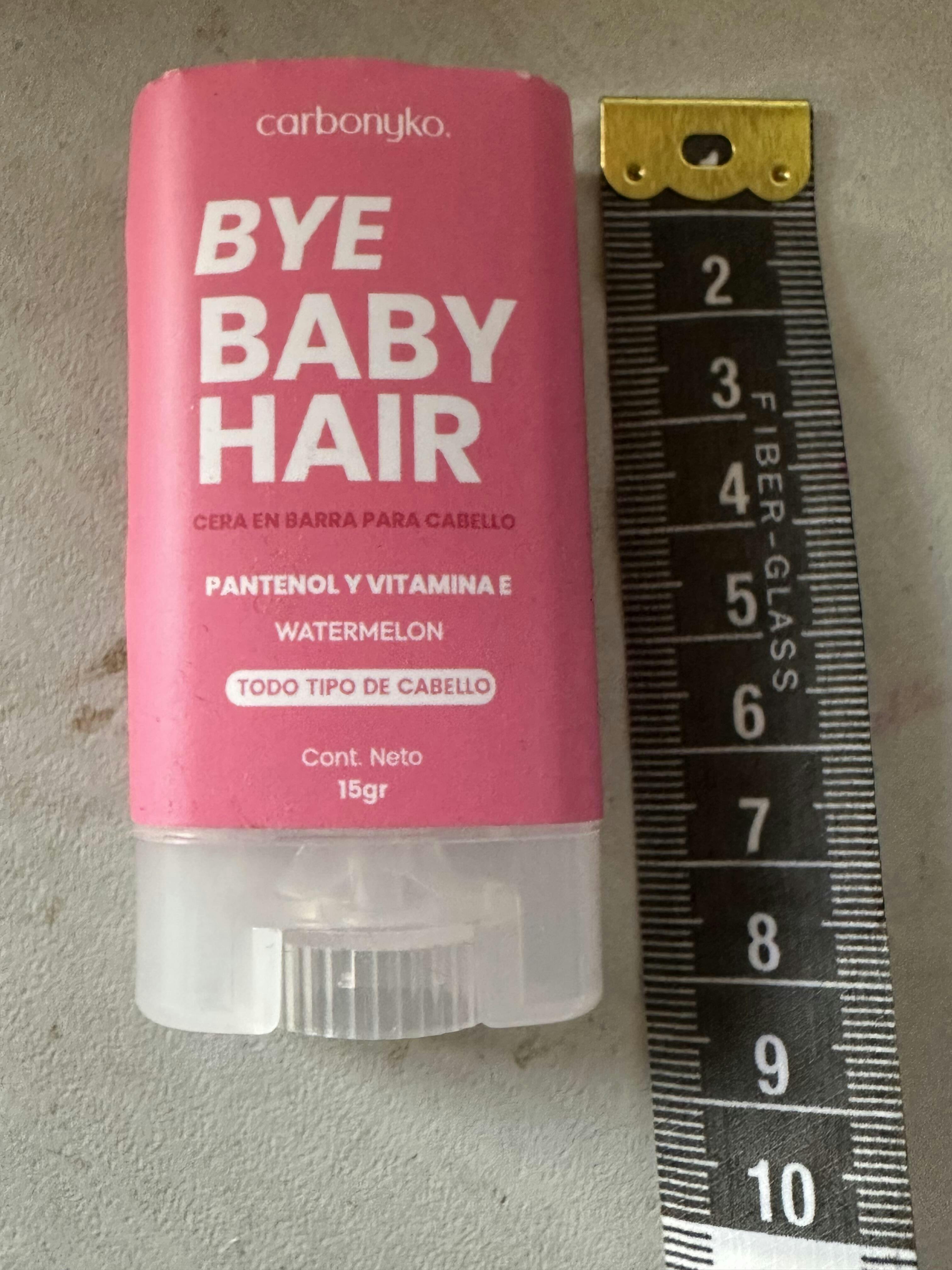 Bye baby hair – carbonyko