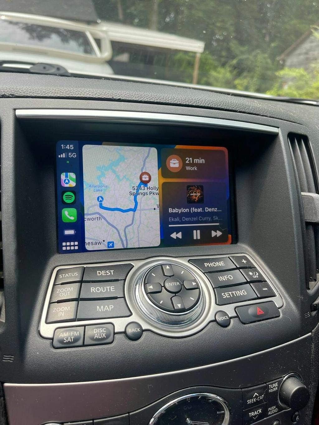 Apple CarPlay Android Auto For Infiniti G35 M35 M25 G37 G25 FX35 QX50 EX35 EX25 Car Multimedia ...