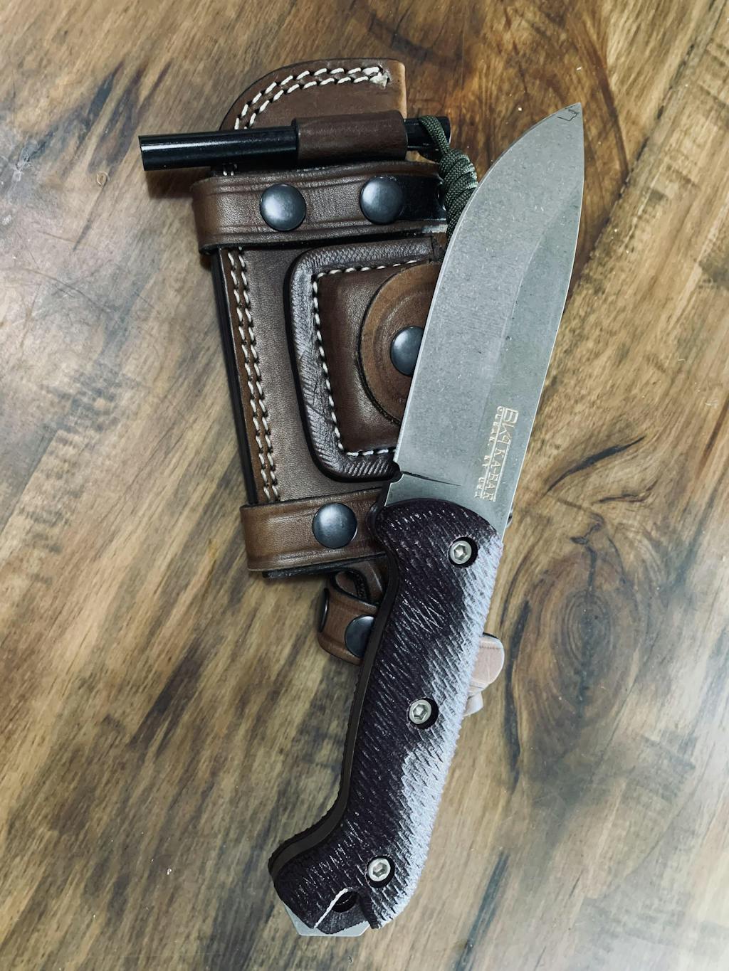 KA-BAR Becker BK2, BK9, Etc. Canvas Micarta Handles – Carroll’s Custom ...