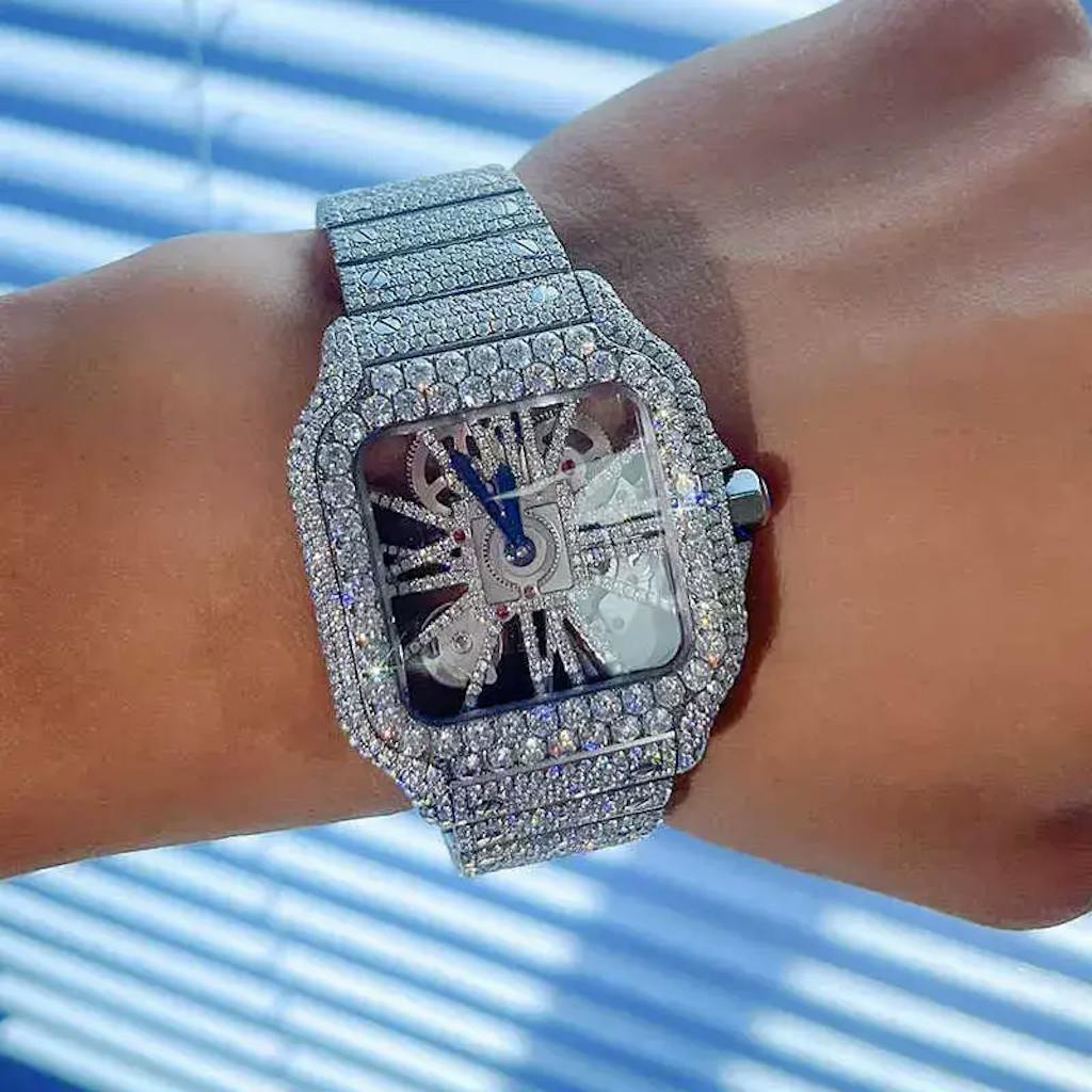 Skeleton Iced Out Watch - Cartice™-jewelry