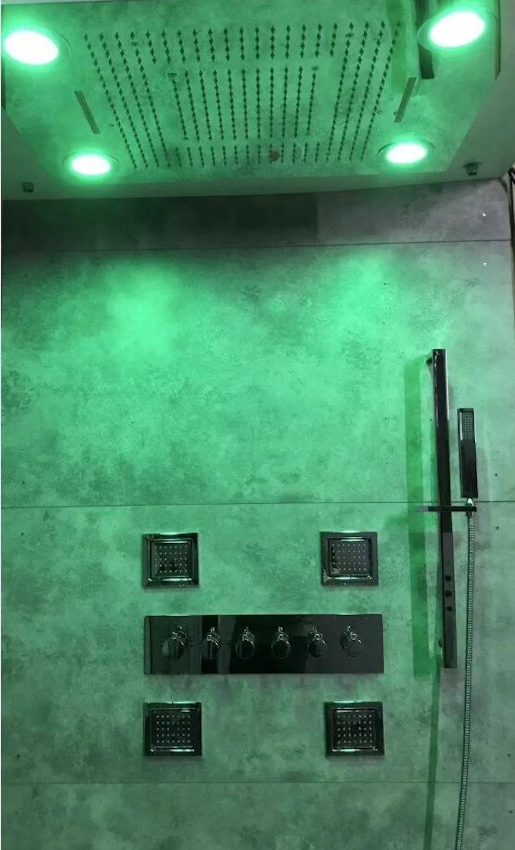 23"x31" LED Shower System with Bluetooth Speaker – Cascada Showers