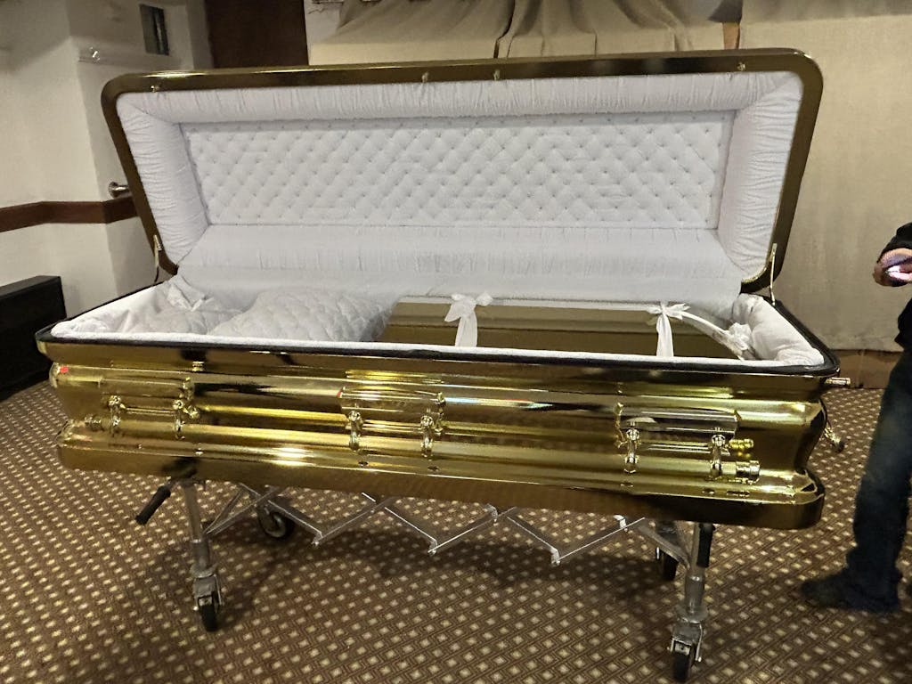 Gold Chrome Casket - Casket Emporium