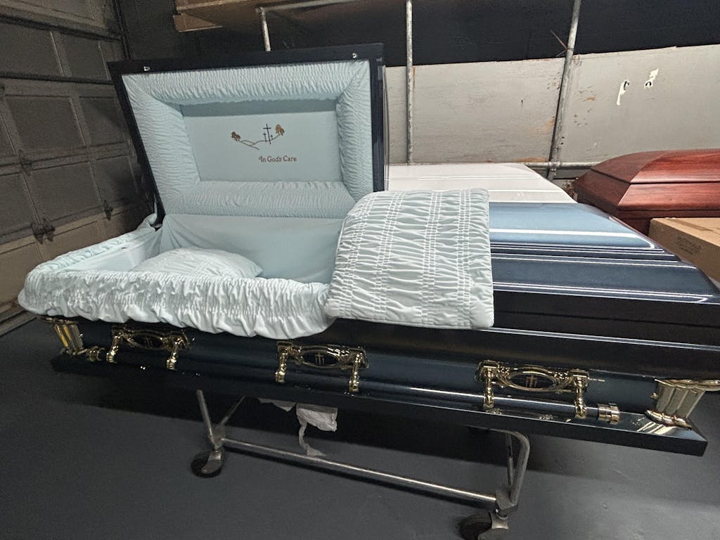 Spencer In Gods Care | Religious Caskets with Nationwide Delivery