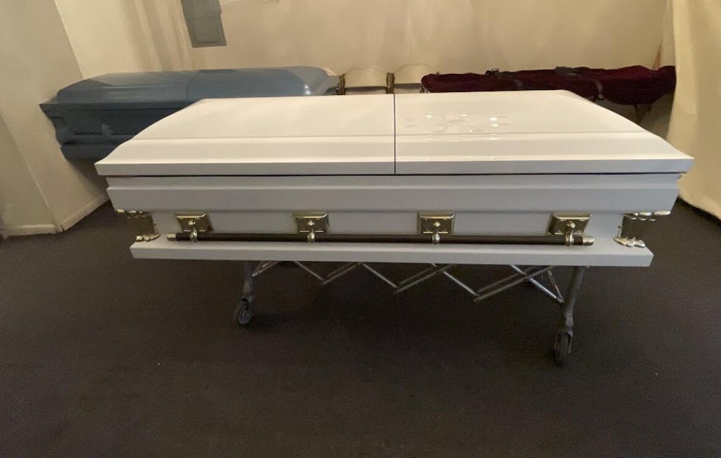 Goliath White and Gold - Casket Emporium