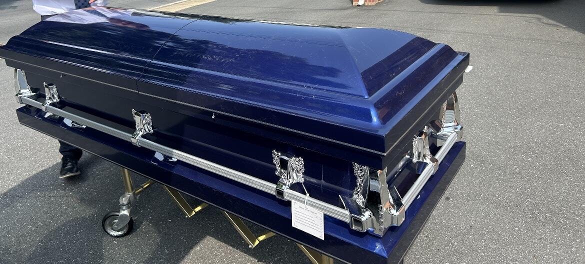 Clair Series Navy Blue - Casket Emporium