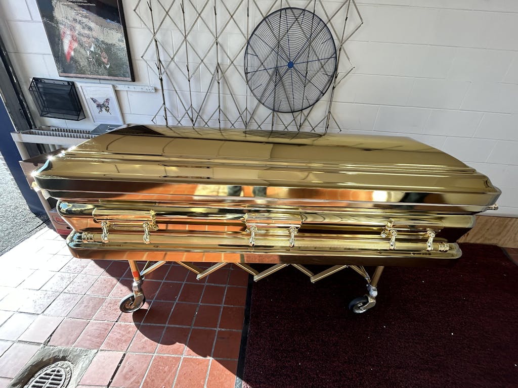 Gold Chrome Casket - Casket Emporium