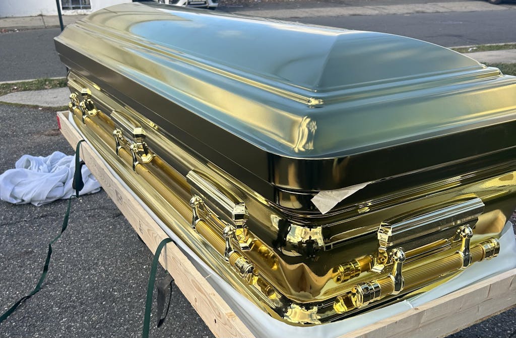 Gold Chrome Casket - Casket Emporium