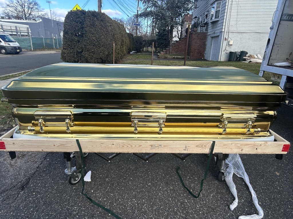 Gold Chrome Casket - Casket Emporium
