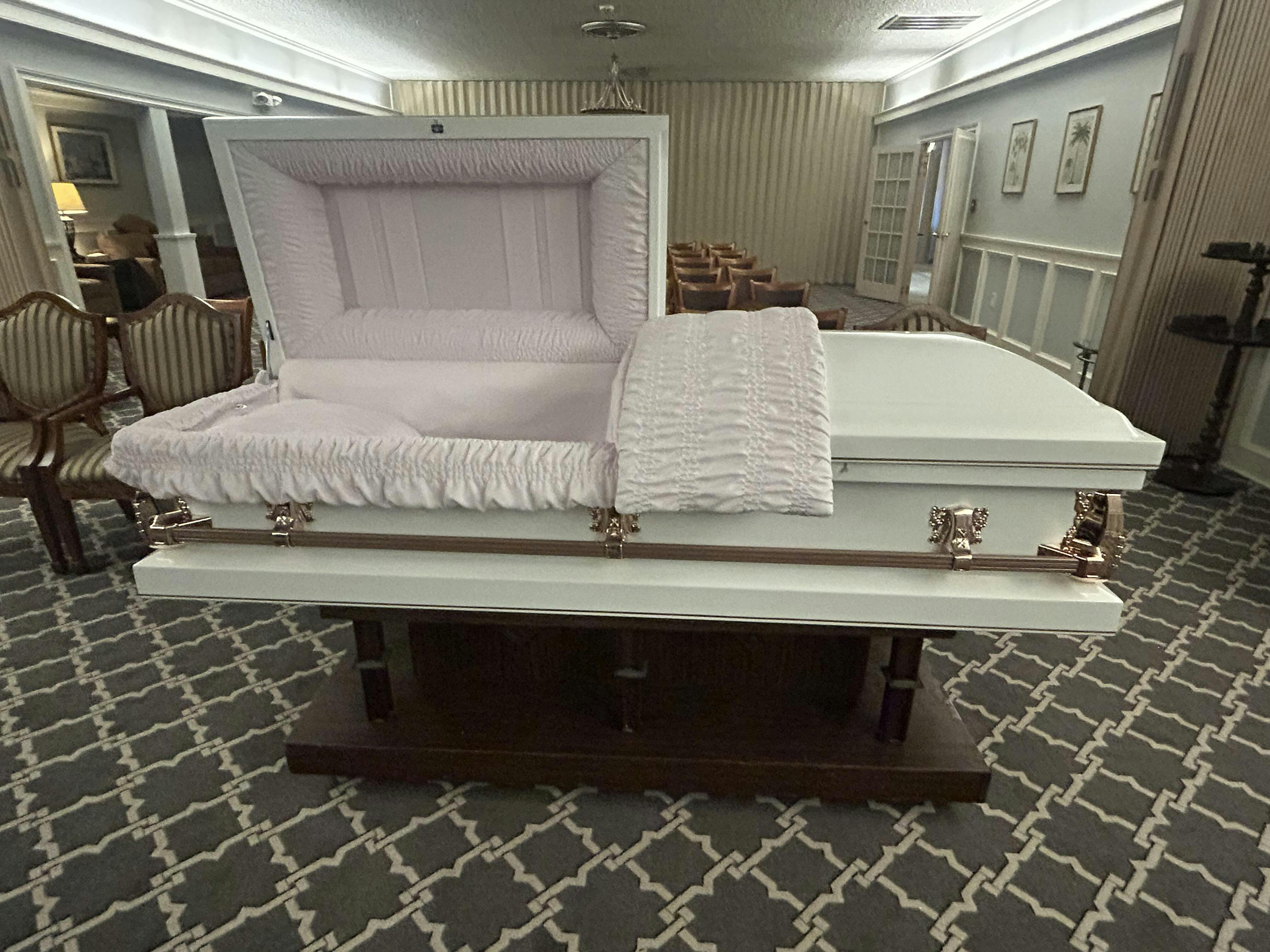 Clair Series White/Gold/Pink - Casket Emporium