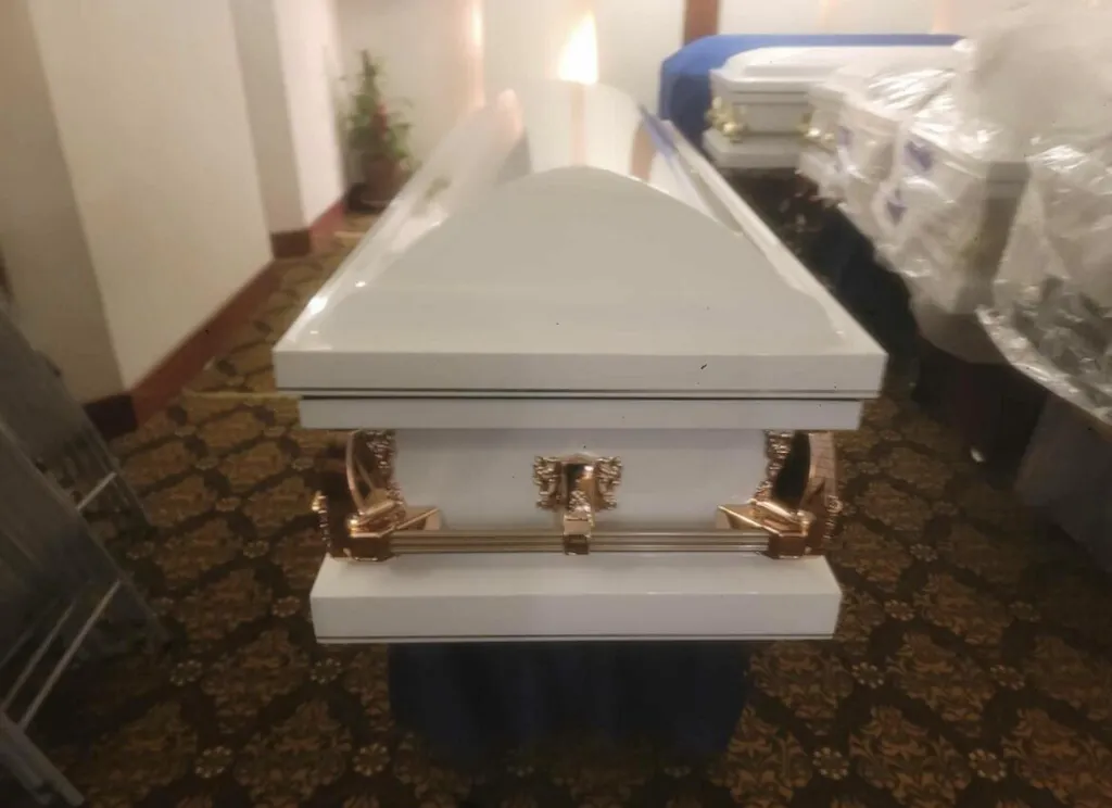 Clair Series White/Gold/Pink - Casket Emporium