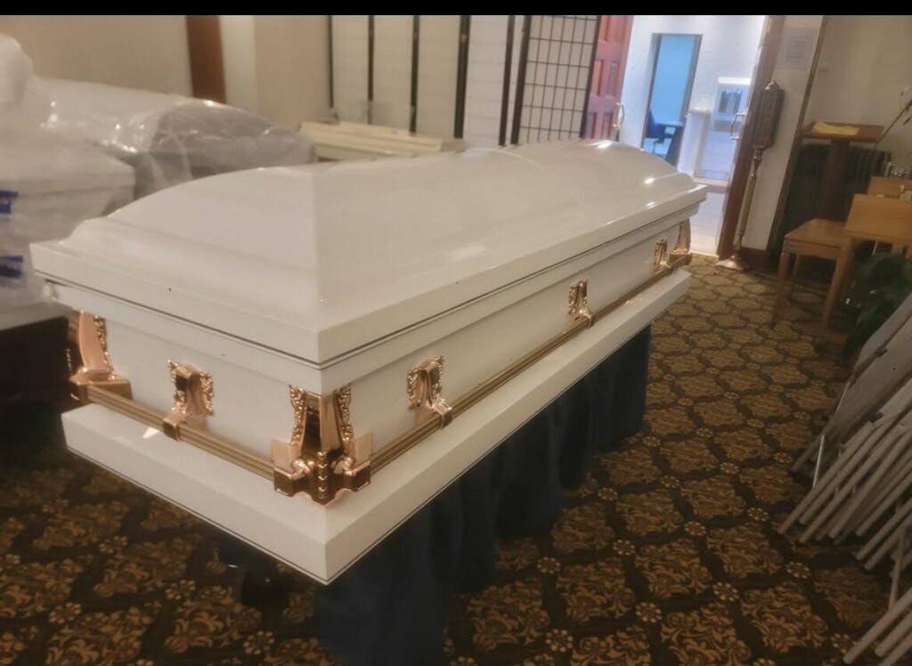 Clair Series White/Gold/Pink - Casket Emporium