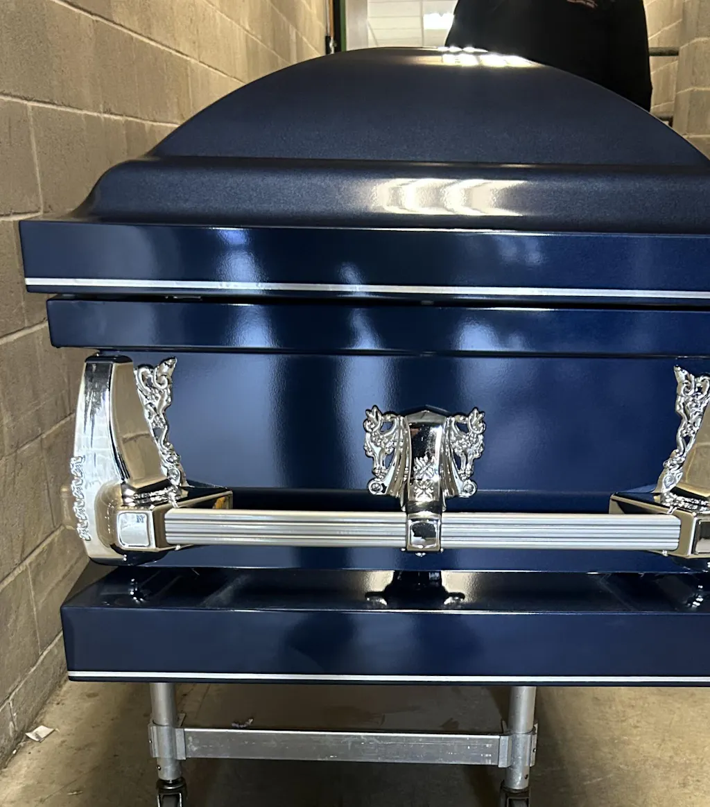 Clair Series Navy Blue - Casket Emporium