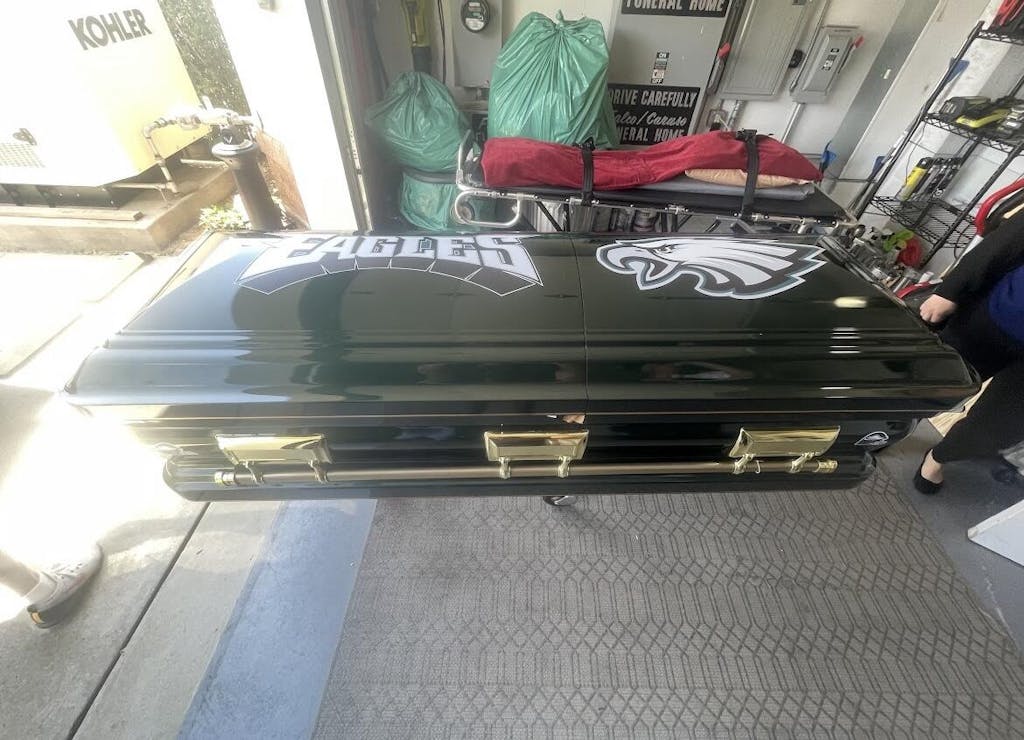 Philadelphia Eagles Casket | Affordable Sports Team Caskets
