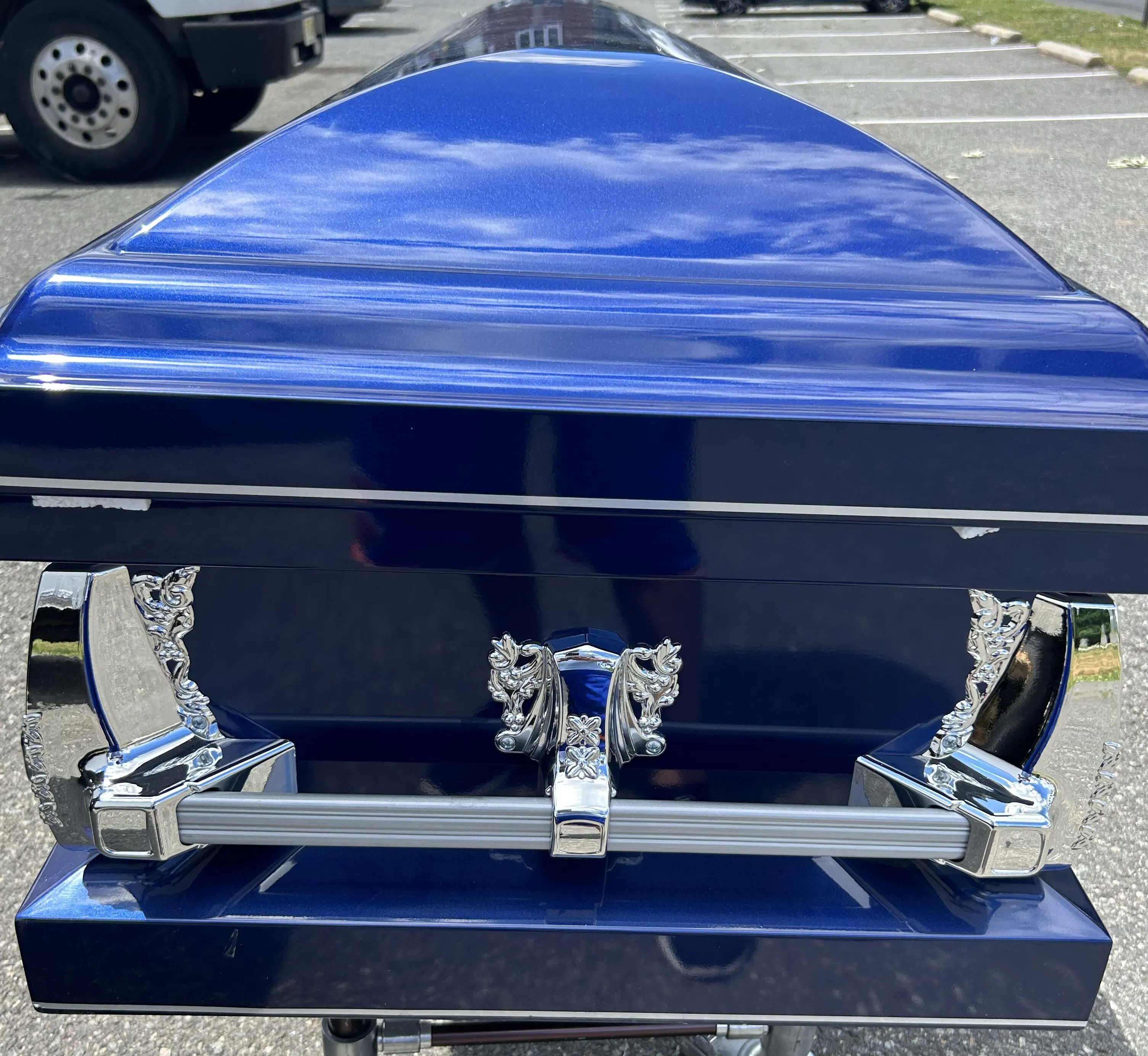 Clair Series Navy Blue - Casket Emporium