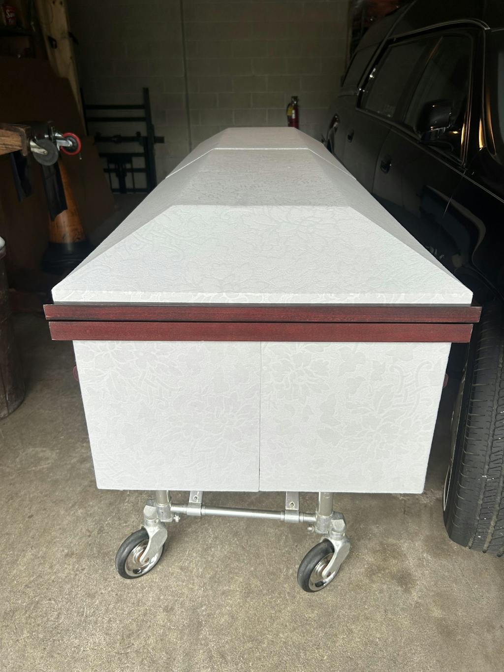 Silver Cloth Casket | Funeral Caskets with Fast Nationwide Delivery