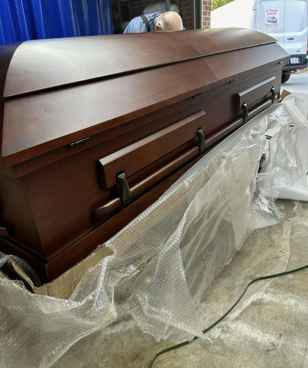 Reflection Series Cherry Cremation Casket - Casket Emporium