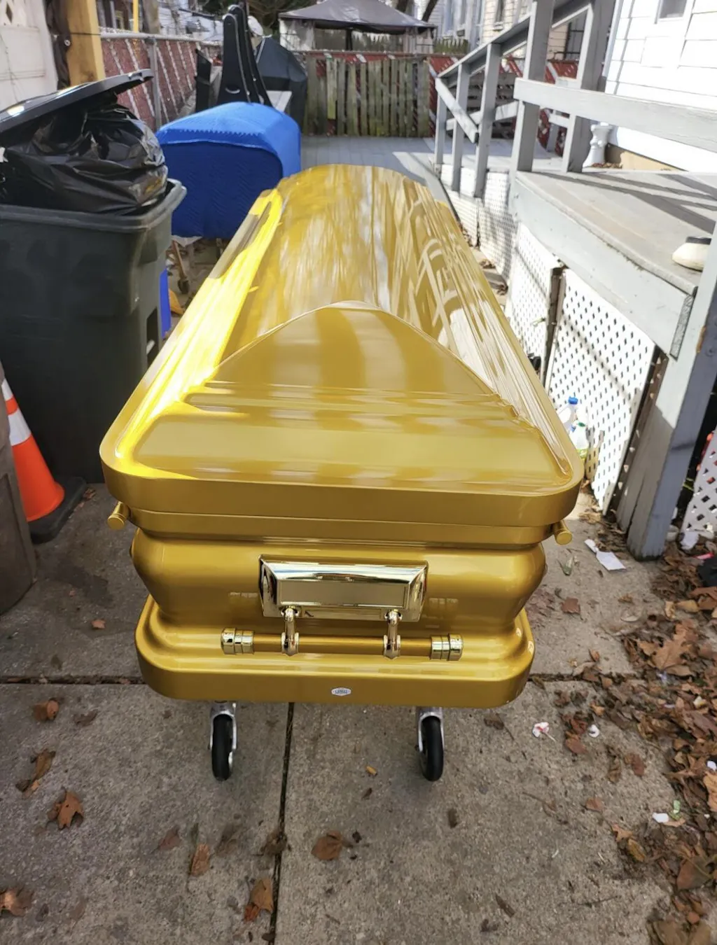 Casket Emporium Series Gold Full Couch | Quality & Affordable Caskets