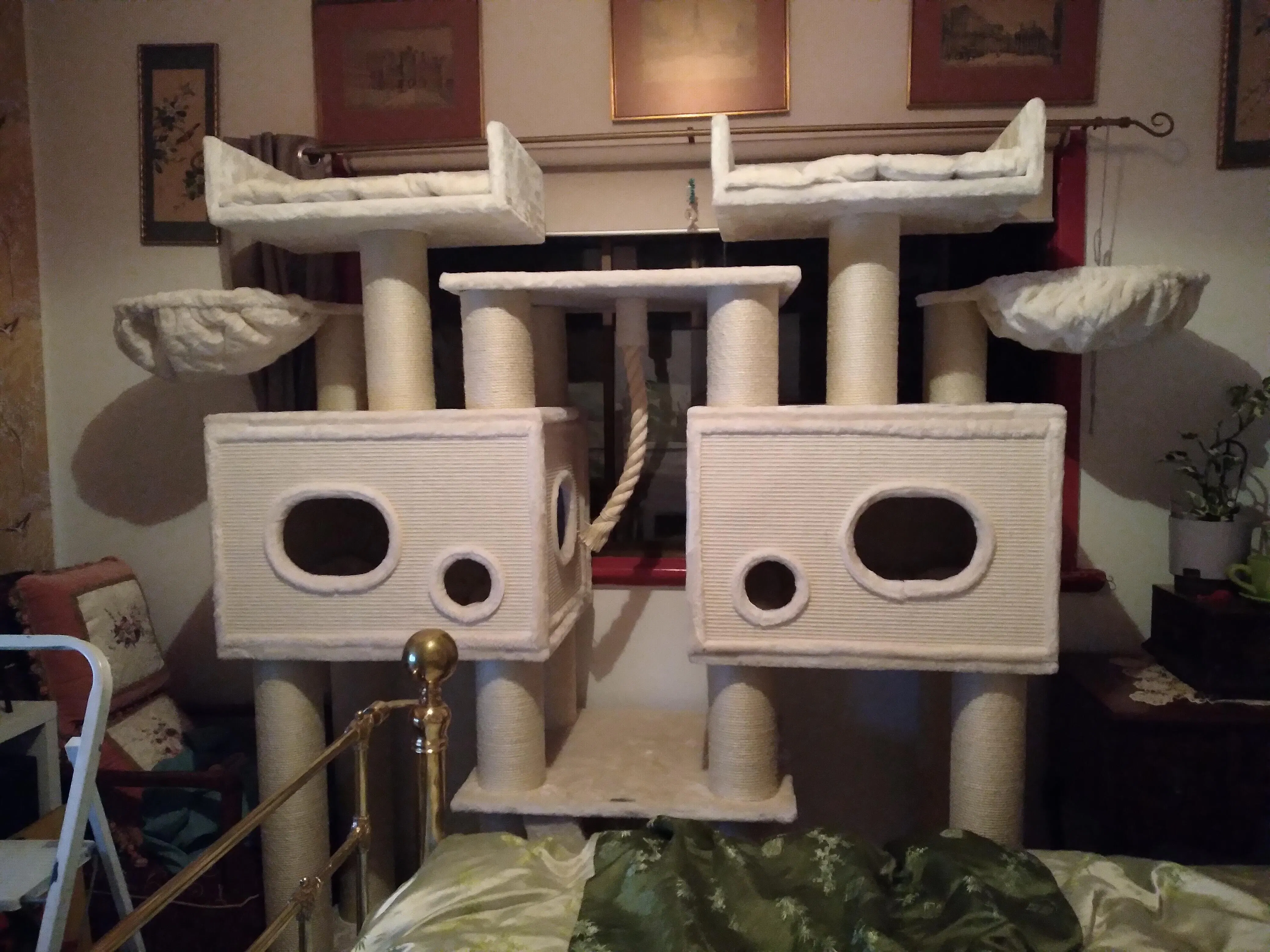 Cat Tree for large cats Royal Cat Palace (Beige) - CatTreeKing USA